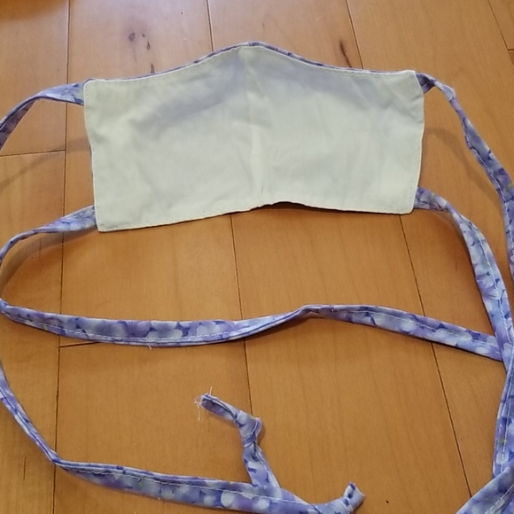 Accessories | Purple Floral 10 Cotton Double Layer Face Mask | Poshmark